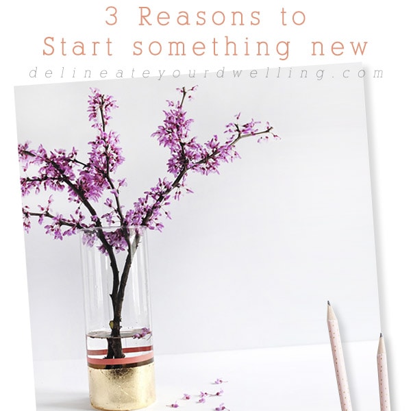 3 Reasons to Start something new - Delineate Your Dwelling