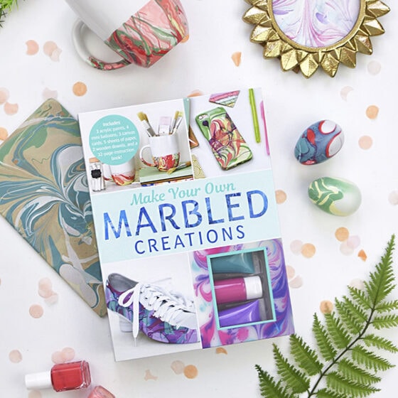 How to Marble Bookmarks with Paint - Delineate Your Dwelling
