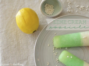 Lime Cream Popsicles