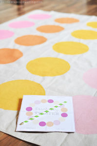 How to make a homemade DIY Twister mat, board and game!