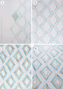 Learn how to make Easy Art for your home : Diamond Patterns