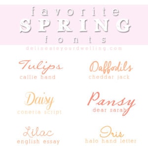 Best 10 Spring Fonts - Delineate Your Dwelling