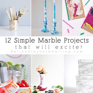 How to Marble Bookmarks with Paint - Delineate Your Dwelling