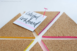 Easy Colorful Triangle Cork Board