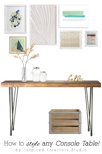 How to Style the PERFECT Console Table