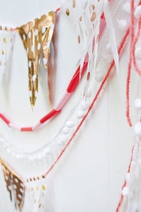 DIY Fringed Tissue Paper Banner - Delineate Your Dwelling