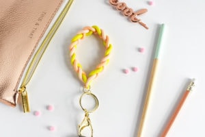 Braided Clay DIY Keychain - Delineate Your Dwelling