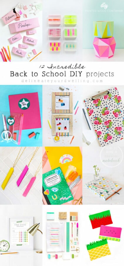 13 Incredible Back to School DIY projects - Delineate Your Dwelling