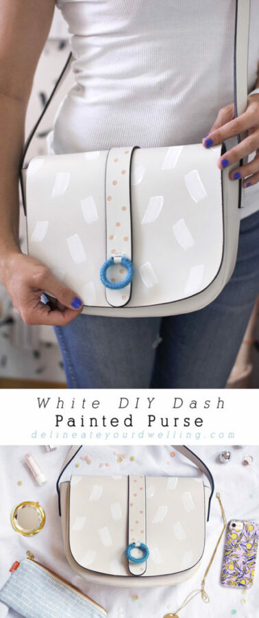 Painted Dash DIY Purse - Delineate Your Dwelling