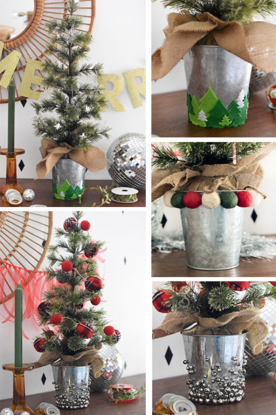 DIY Tabletop Christmas Tree, 3 Ways - Delineate Your Dwelling