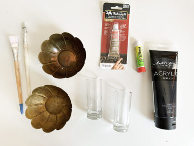 How to Antique Glass with Rub N Buff - Delineate Your Dwelling