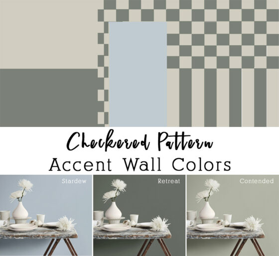 How to paint a Checker Pattern Accent Wall - Delineate Your Dwelling