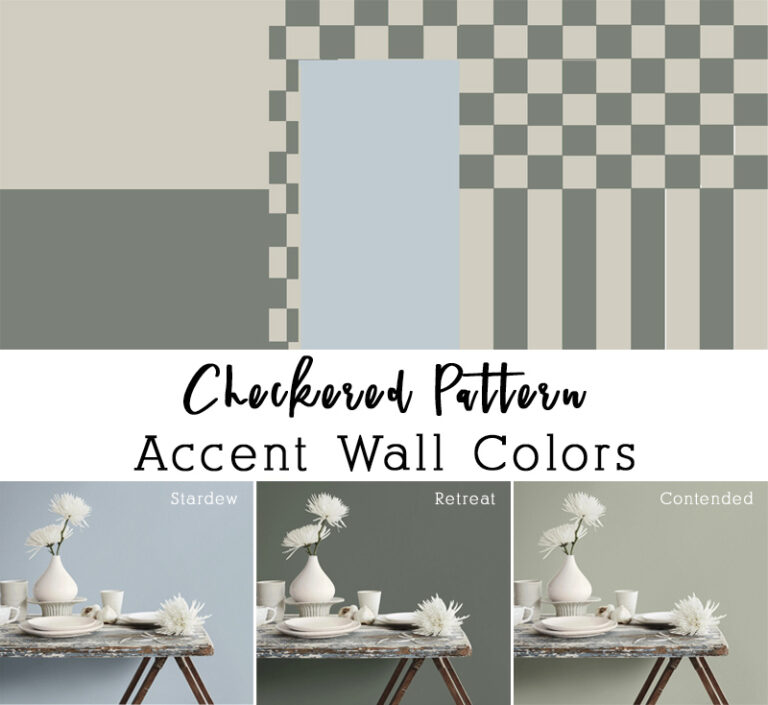 How to paint a Checker Pattern Accent Wall - Delineate Your Dwelling
