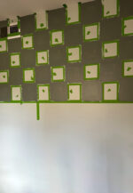 How to paint a Checker Pattern Accent Wall - Delineate Your Dwelling