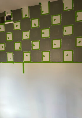 How to paint a Checker Pattern Accent Wall - Delineate Your Dwelling