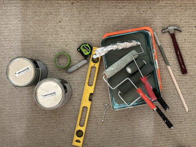 How to paint a Checker Pattern Accent Wall - Delineate Your Dwelling