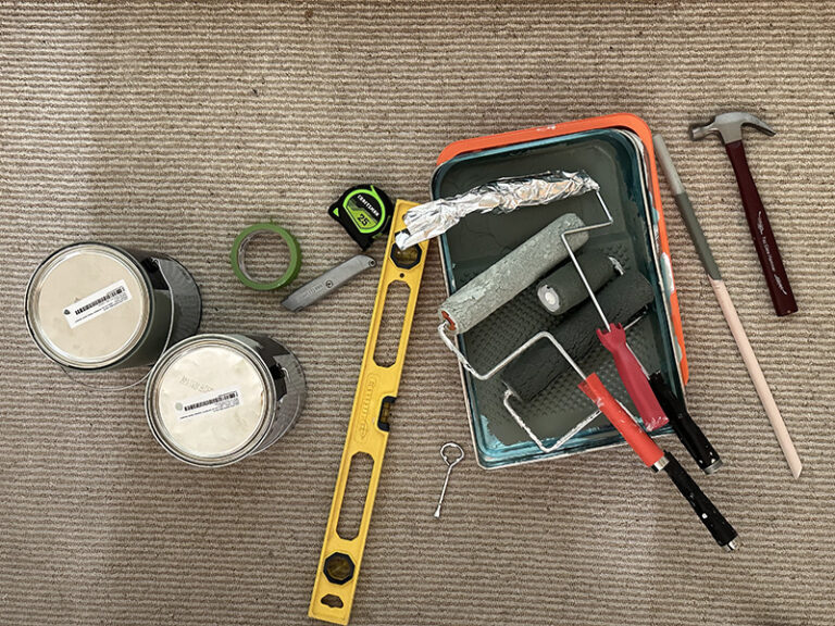 How to paint a Checker Pattern Accent Wall - Delineate Your Dwelling