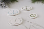 How to make Clay Peace Sign Ornaments - Delineate Your Dwelling