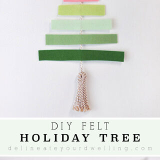 DIY Felt Tree Wall Hanging - Delineate Your Dwelling