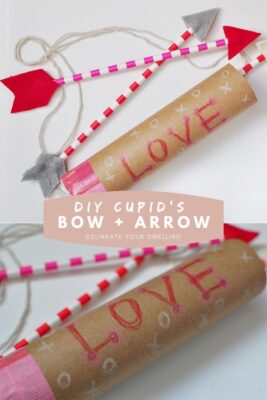 Make a DIY Cupid's Bow and Arrow craft