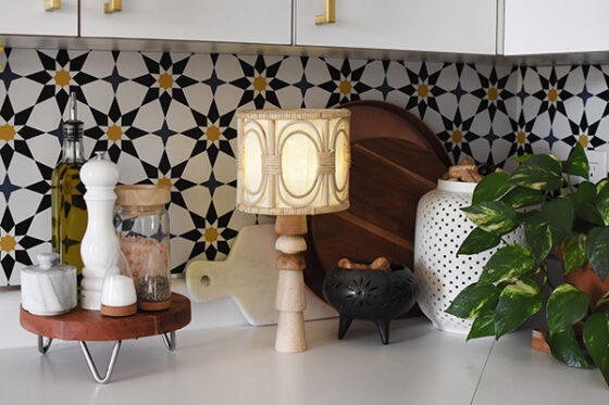 DIY Kitchen Countertop Lamp - Delineate Your Dwelling