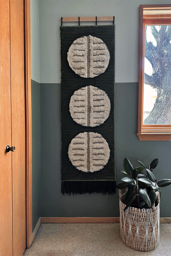 DIY Wall Hanging using a Rug - Delineate Your Dwelling