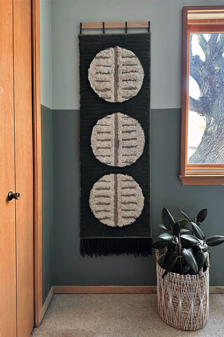 DIY Wall Hanging using a Rug - Delineate Your Dwelling