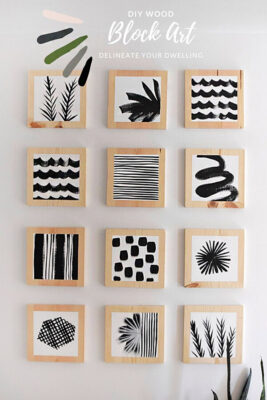 DIY Wood Block Art - Delineate Your Dwelling