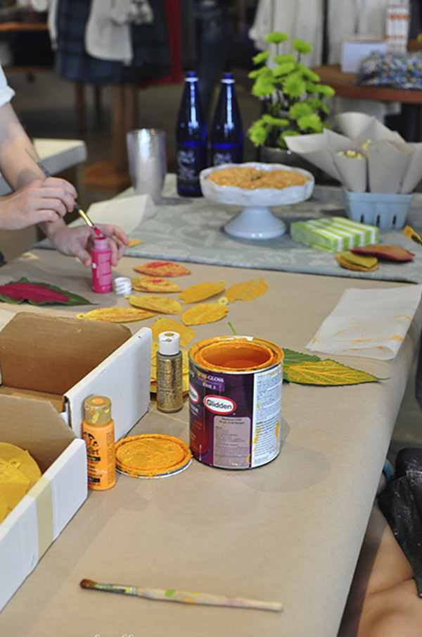 Leaf Press, Anthropologie Autumn Window Display