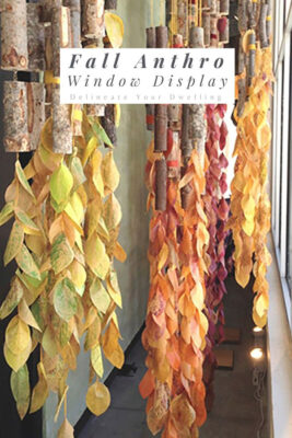 Leaf Press, Anthropologie Autumn Window Display