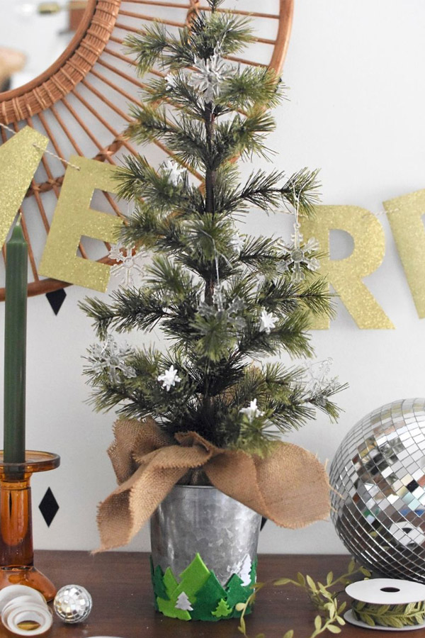 DIY Tabletop Christmas Tree, 3 Ways - Delineate Your Dwelling