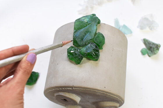 DIY Geode Rock Planter - Delineate Your Dwelling