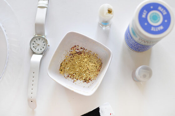 DIY Glitter Watch