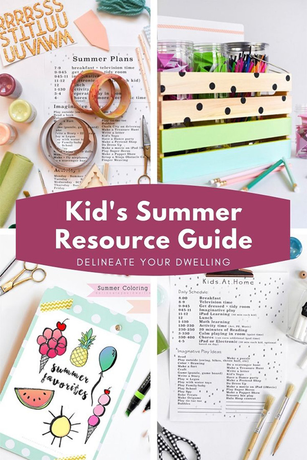 Kid's Summer Resource - Delineate Your Dwelling