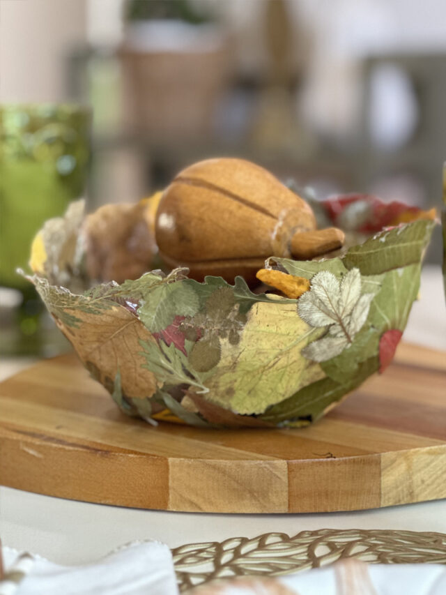 DIY Leaf Bowl - Delineate Your Dwelling