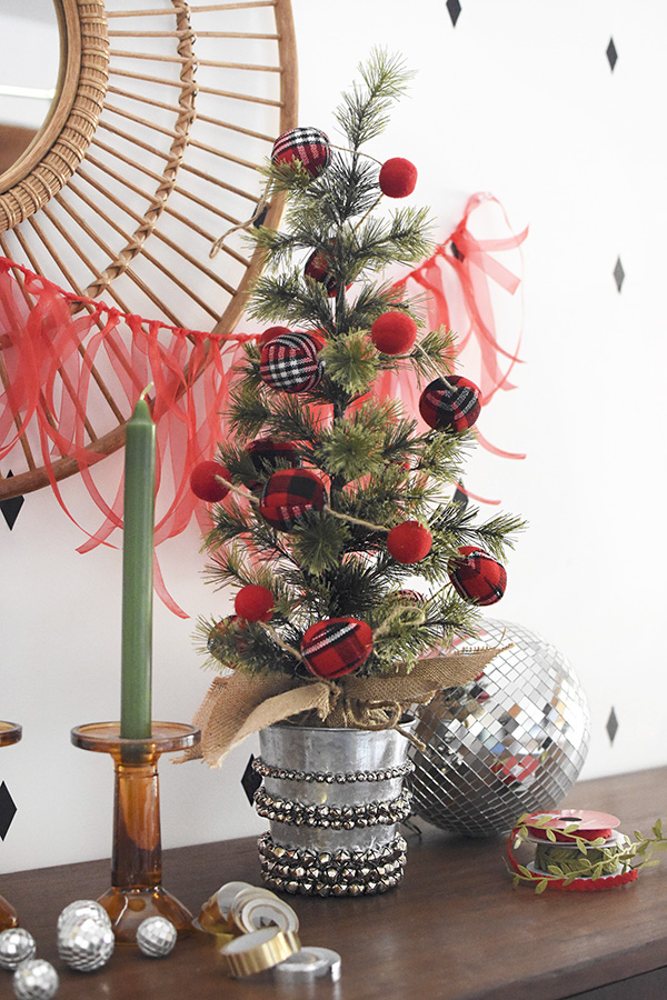 Jingle Bell Tabletop Christmas Tree Pot - Delineate Your Dwelling