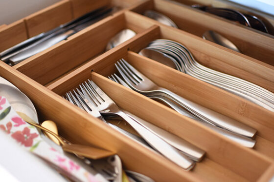 Silverware Holder Organization - Delineate Your Dwelling