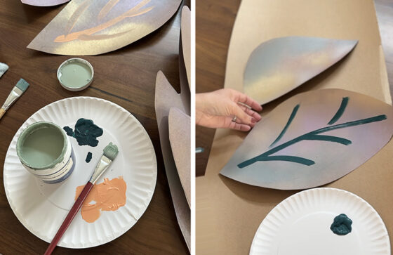 DIY Oversized Leaf Backdrop - Delineate Your Dwelling