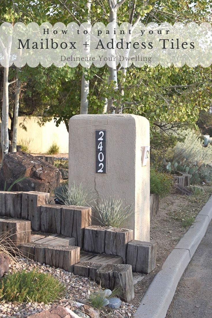 Painting your Mailbox and Address Tiles - Delineate Your Dwelling