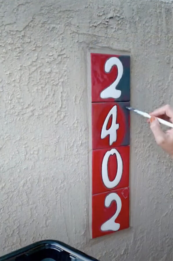 Painting your Mailbox and Address Tiles - Delineate Your Dwelling