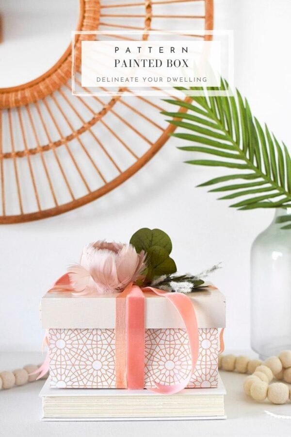 Pattern Painted Box - Delineate Your Dwelling