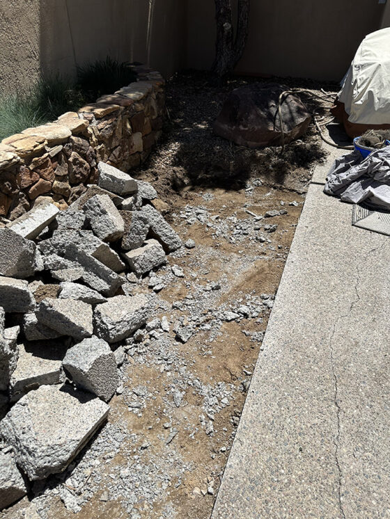 DIY Removing a concrete patio by hand without a Jackhammer - Delineate ...