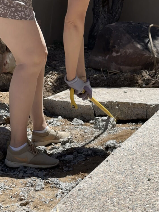 DIY Removing a concrete patio by hand without a Jackhammer - Delineate ...