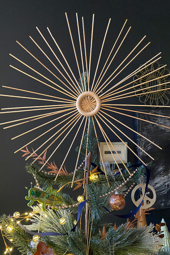 DIY Wooden Starburst Tree Topper - Delineate Your Dwelling