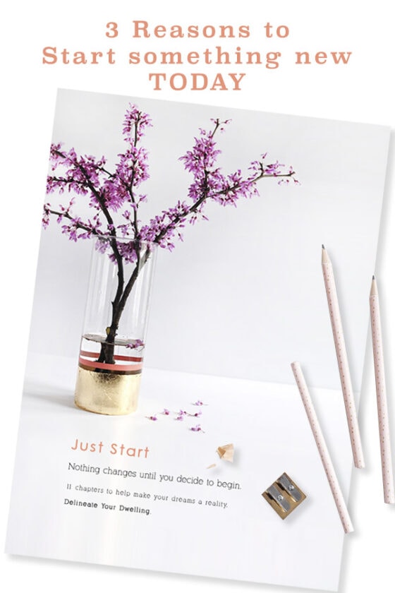 3 Reasons to Start something new - Delineate Your Dwelling