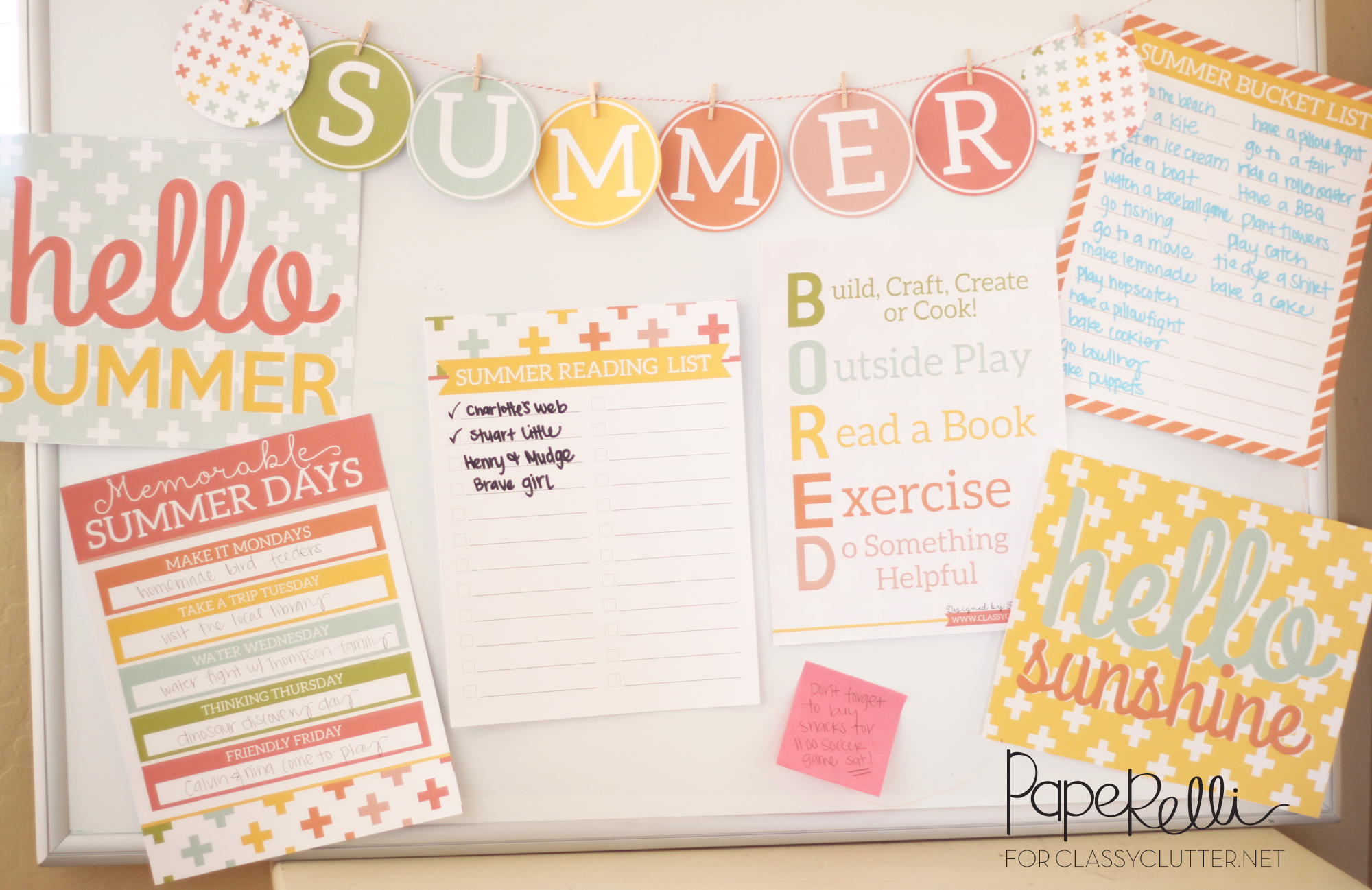 FREE Summer Graphic Must haves! - Delineate Your Dwelling