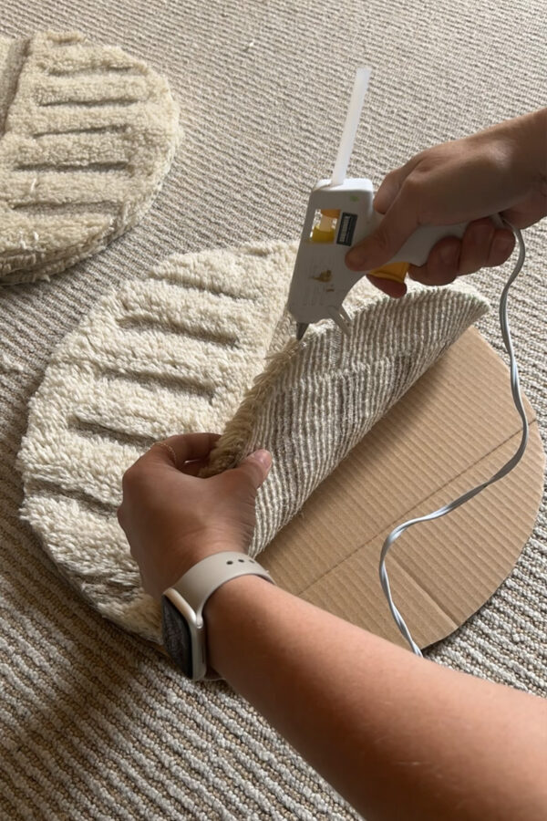 DIY Wall Hanging using a Rug - Delineate Your Dwelling