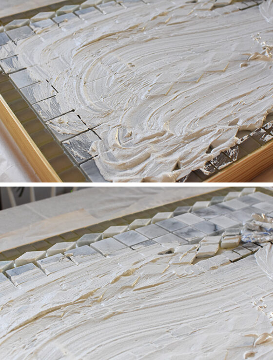 IKEA hack, Geometric Tiled Coffee Table - Delineate Your Dwelling