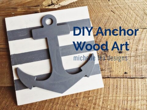 DIY Anchor Wood Art