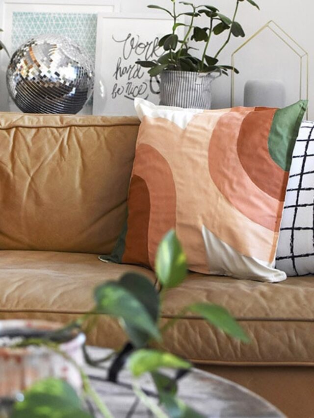 How to Paint a Retro Pillow Pattern - Delineate Your Dwelling